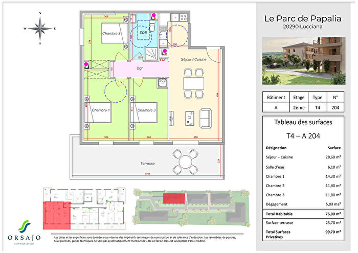 Lucciana - Appartement 4 pièces à vendre