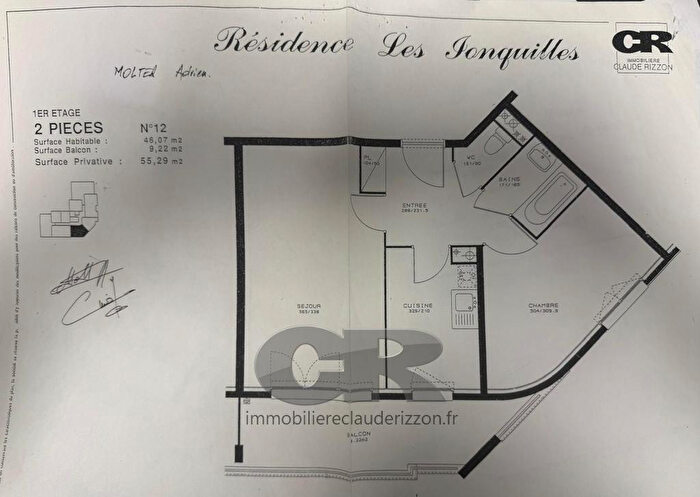 Appartement à louer - Metz, Sablon - 2 pièces - 1 chambre