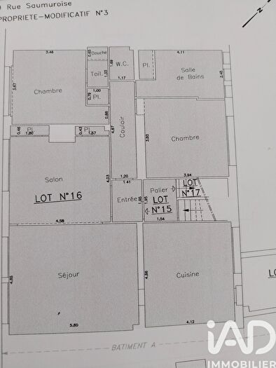 Appartement à vendre - Angers, Madeleine, Saint-Léonard, Justices - 4 pièces - 3 chambres
