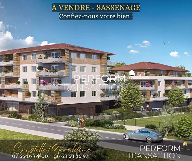 Appartement à vendre - Sassenage - 3 pièces - 2 chambres