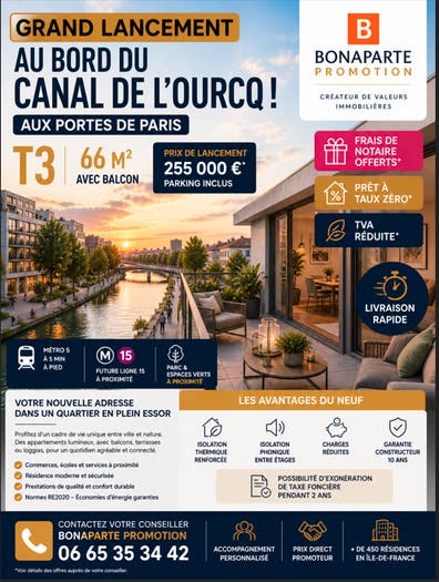 Bobigny, La Folie : Maison 3 pièces à vendre