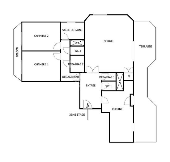 Appartement 4 pièces à Nanterre, Centre-ville, à vendre