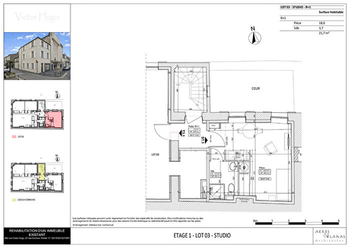 Appartement à vendre - Rochefort, Centre-ville - 1 pièce