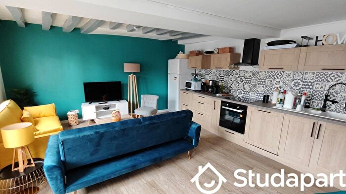 Appartement à louer - Coteaux Ouest-Pasteur, Rouen - 1 pièce - 2 chambres