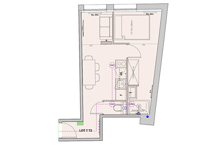 Saint-Genis-Laval, Centre-ville - Appartement 2 pièces à vendre