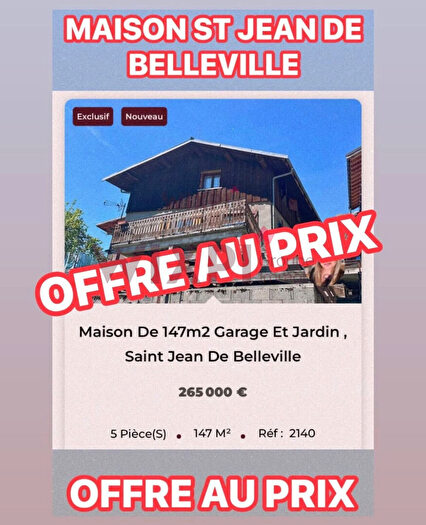 Maison 5 pièces à vendre à Saint-Jean-de-Belleville