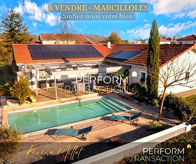 Maison à vendre - Marcilloles - 6 pièces - 4 chambres