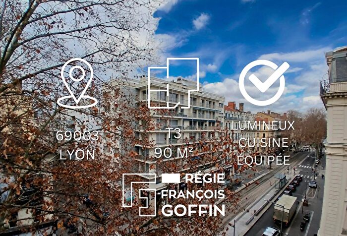 Appartement à louer - Lyon e , Mutualité, Préfecture, Moncey - 3 pièces - 2 chambres