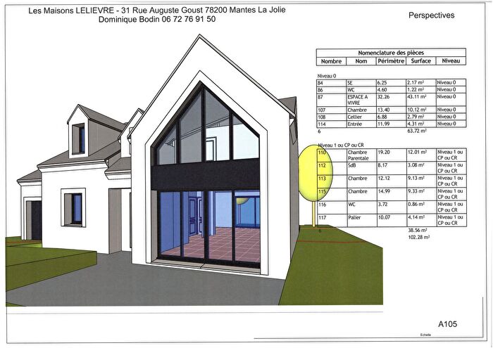 Maison à vendre - Breuil-Bois-Robert - 6 pièces - 4 chambres