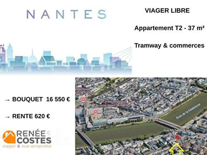 Appartement 2 pièces à Nantes, Cité des Congrès, Champs de Mars, à vendre