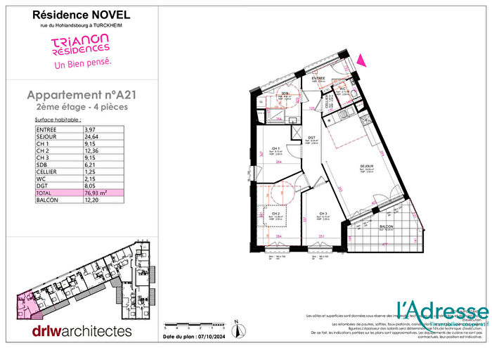 Turckheim : Appartement 4 pièces à vendre