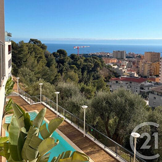 Appartement à vendre - Beausoleil, Beausoleil Supérieur, Moyenne Corniche - 2 pièces - 1 chambre