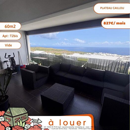 Appartement à louer - Saint-Paul - 2 pièces - 1 chambre