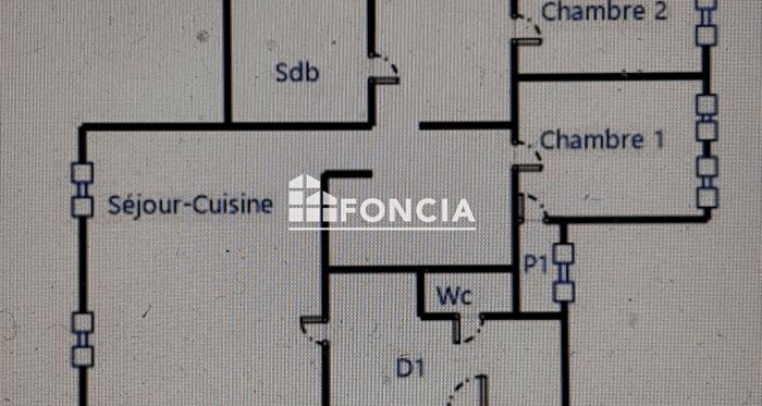 Appartement à vendre - Saint-Étienne, Centre-ville, Peuple, Chavanelle - 3 pièces - 2 chambres