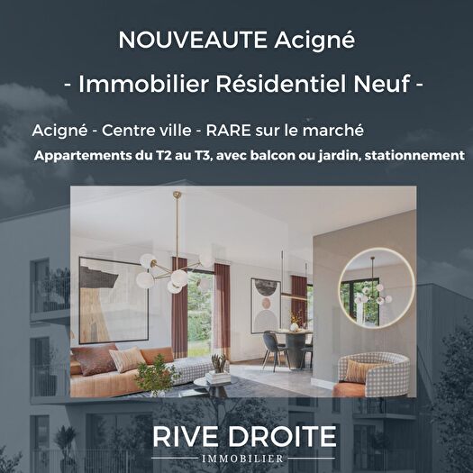 Appartement à vendre - Acigné - 3 pièces - 2 chambres
