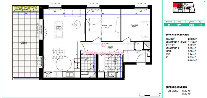 Appartement 3 pièces à vendre à Lille, Saint-Maurice, Pellevoisin