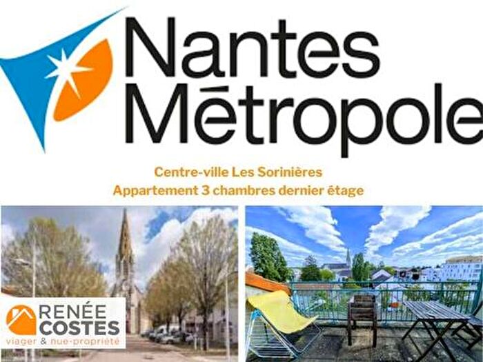 Appartement à vendre - Les Sorinières - 4 pièces - 3 chambres