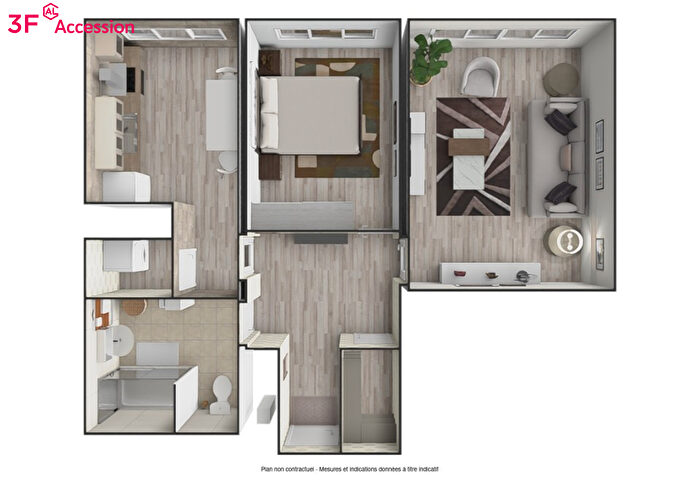 Appartement 2 pièces à vendre à Bonneuil-sur-Marne, Bouglione