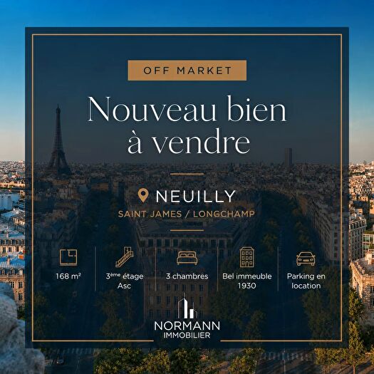 Appartement 5 pièces à Neuilly-sur-Seine, Plaine des Sablons, à vendre