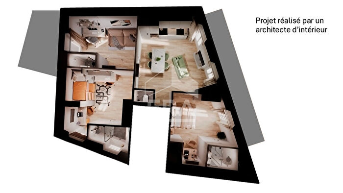 Appartement à vendre - Château-Arnoux-Saint-Auban - 4 pièces - 2 chambres