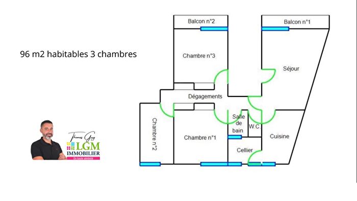 Appartement 4 pièces à vendre à Alès, Prairie, Promelles, Fb du Soleil