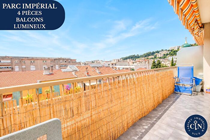 Nice, Parc Impérial, Le Piol : Appartement 4 pièces à vendre
