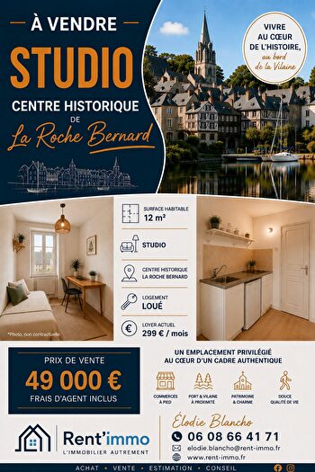 La Roche-Bernard - Appartement 1 pièce à vendre