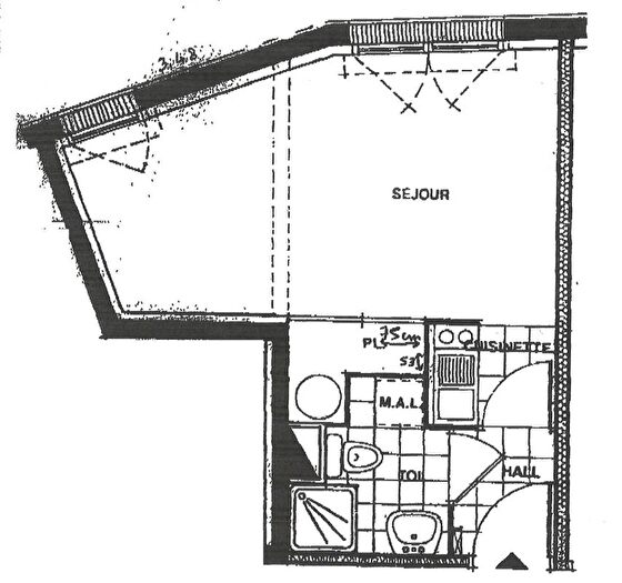 Appartement à louer - Nantes, Cité des Congrès, Champs de Mars - 1 pièce