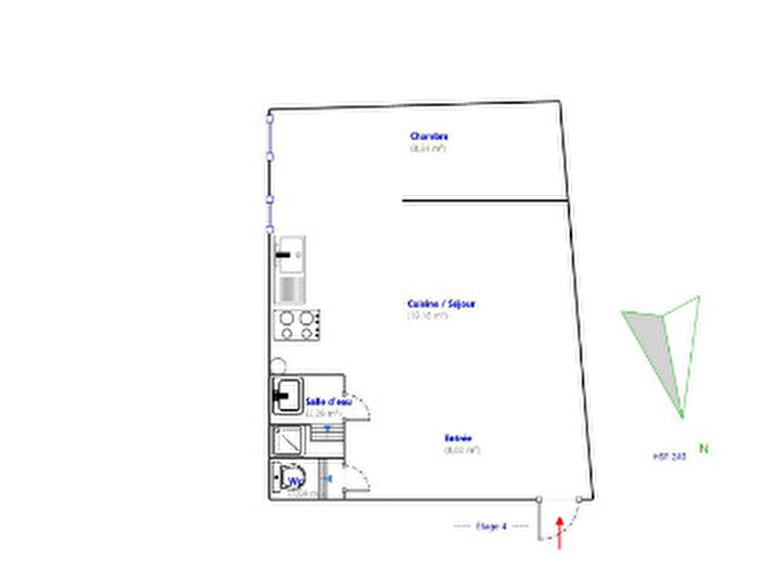 Appartement à louer - Marseille e , Grands Carmes - 2 pièces - 1 chambre