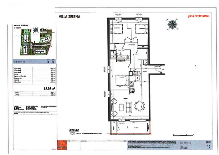 Dax, Saubagnacq, Berre - Appartement 4 pièces à vendre