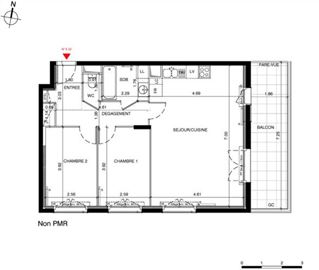 Appartement 3 pièces à vendre à Bussy-Saint-Georges