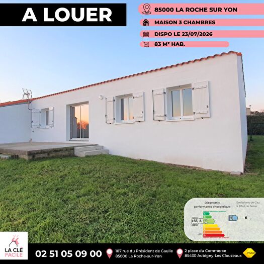 Maison 5 pièces à louer à La Roche-sur-Yon, Le Bourg sous la Roche