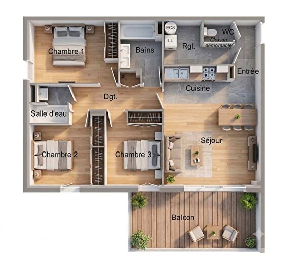 Maisons à vendre et appartements à louer - 3