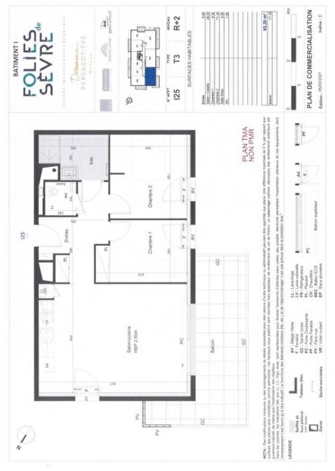 Appartement à louer - Nantes, Saint-Jacques, Pirmil - 3 pièces - 2 chambres