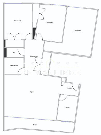 Appartement à vendre - Nanterre, Centre-ville - 4 pièces - 3 chambres