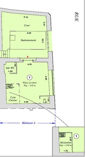 Appartement à vendre - Valmondois - 1 pièce