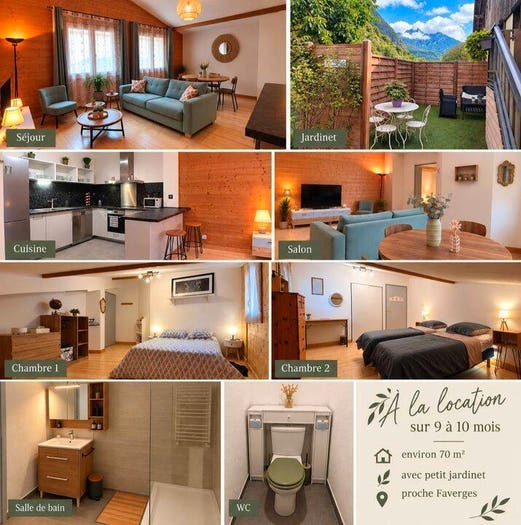 Val de Chaise : Appartement 3 pièces à louer