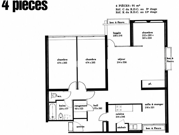Appartement 4 pièces à vendre à Bagnolet, Les Coutures