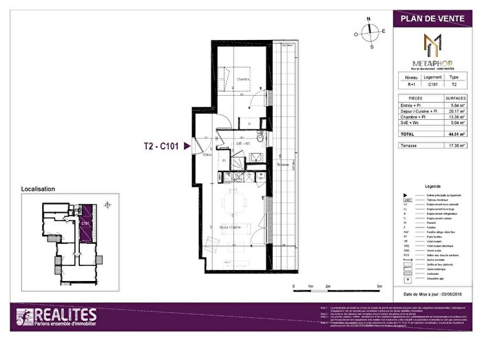 Appartement 2 pièces à louer à Nantes