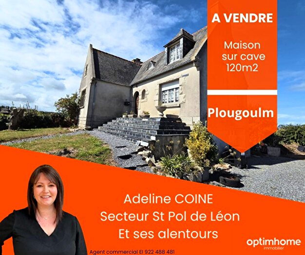Maison à vendre - Plougoulm - 5 pièces - 3 chambres