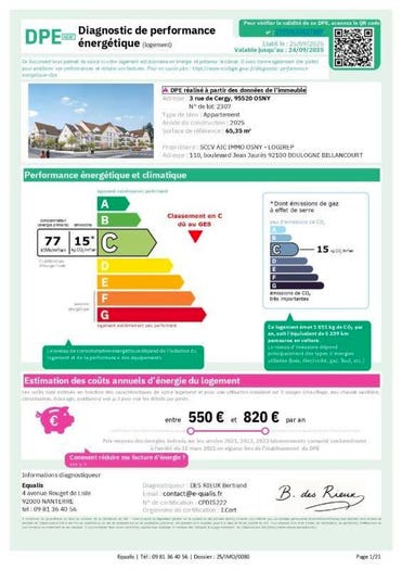 La Meth, Osny - Appartement 3 pièces à louer