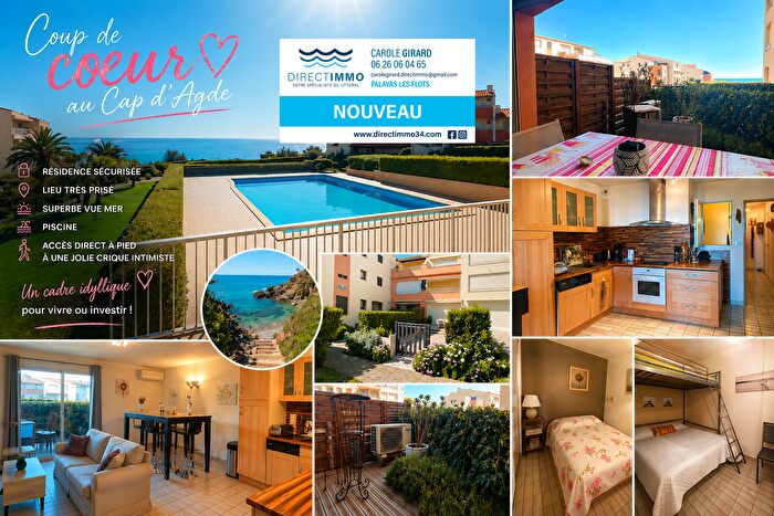 Appartement à vendre - Agde, Le Cap dAgde - 3 pièces - 2 chambres