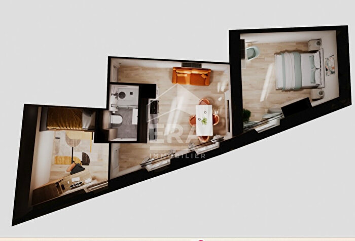 Appartement à vendre - Château-Arnoux-Saint-Auban - 3 pièces - 2 chambres