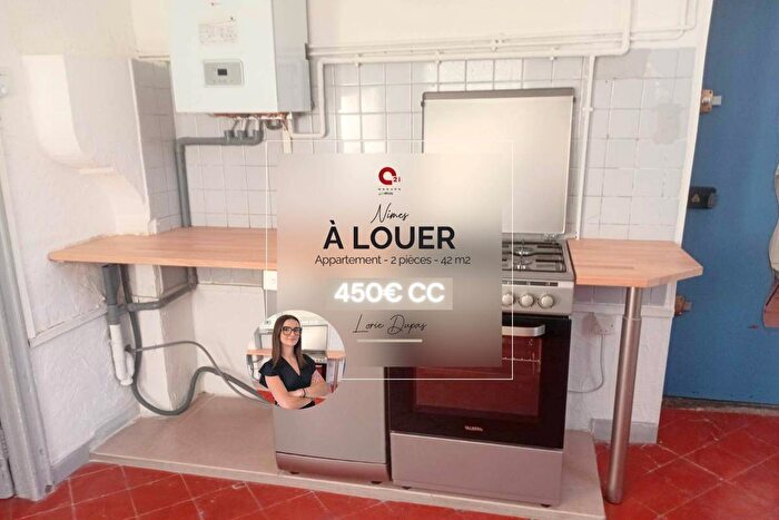 Appartement à louer - Gambetta, Nîmes - 2 pièces - 1 chambre