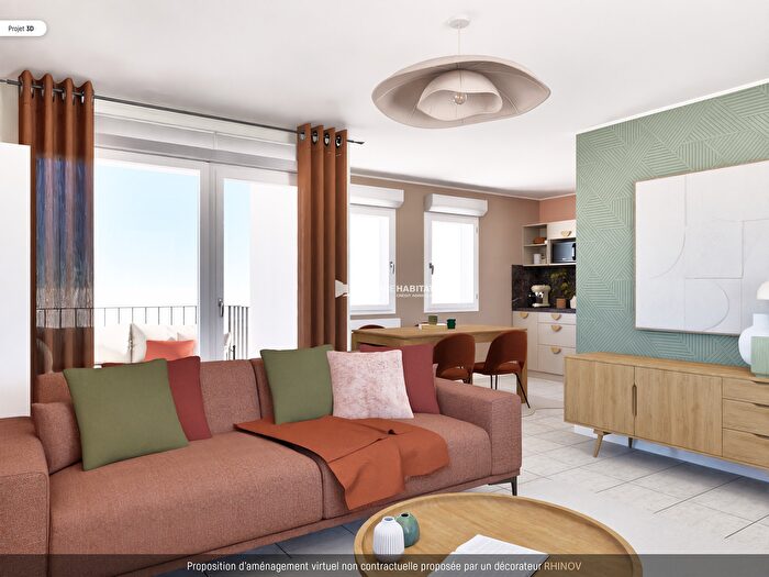 Appartement à vendre - Chambéry, Laurier - 3 pièces - 2 chambres