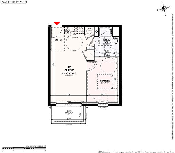 Appartement à vendre - Saint-Pol-de-Léon - 2 pièces - 1 chambre