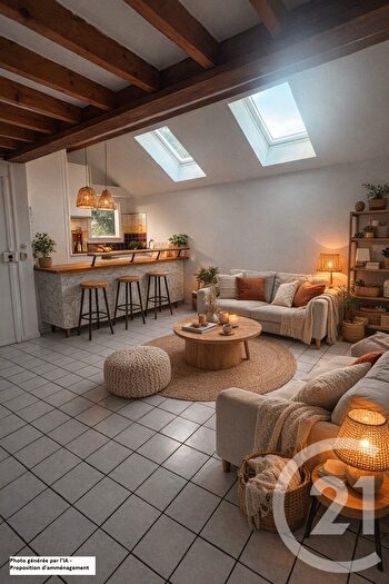 Appartement à louer - Samois-sur-Seine - 2 pièces - 1 chambre