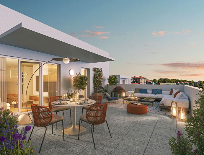 Appartement à vendre - Colomiers, Centre-ville - 3 pièces - 2 chambres