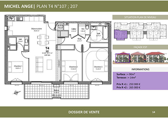 Albi, Lapanouse, Saint-Martin - Appartement 4 pièces à vendre