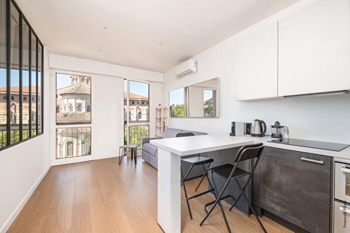 Appartement à louer - Toulouse, Saint-Sernin - 1 pièce - 1 chambre